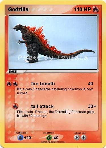 Pokémon Godzilla 127 127 - fire breath - My Pokemon Card
