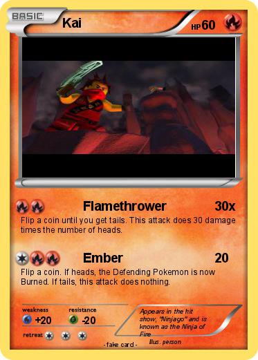 Pokémon Kai 1241 1241 - Flamethrower - My Pokemon Card