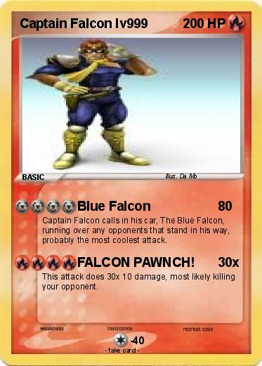 Pokémon Captain Falcon lv999 - Blue Falcon - My Pokemon Card