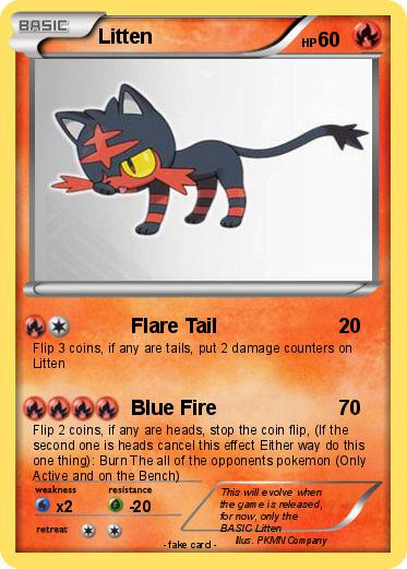 Pokémon Litten 54 54 - Flare Tail - My Pokemon Card