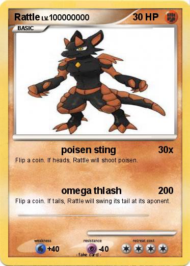 Pokémon Rattle 52 52 - poisen sting - My Pokemon Card
