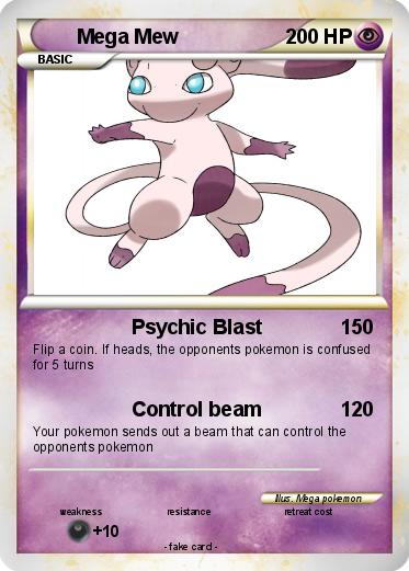 Pokémon Mega Mew 40 40 - Psychic Blast - My Pokemon Card