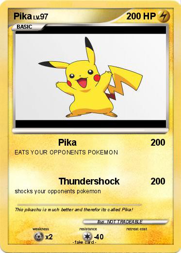 Pokémon Pika 1771 1771 - Pika - My Pokemon Card