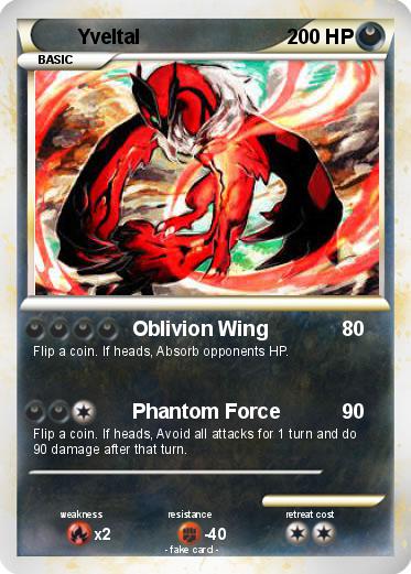 Pokémon Yveltal 801 801 - Oblivion Wing - My Pokemon Card