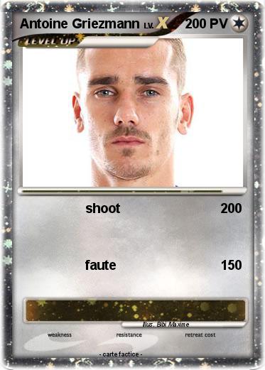 Pokémon Antoine Griezmann 2 2 - shoot - Ma carte Pokémon