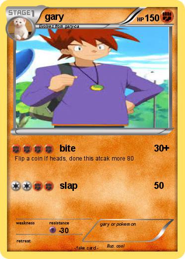 Pokémon gary 580 580 - bite - My Pokemon Card
