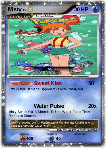 Pokémon Misty 317 317 - Sweet Kiss - My Pokemon Card