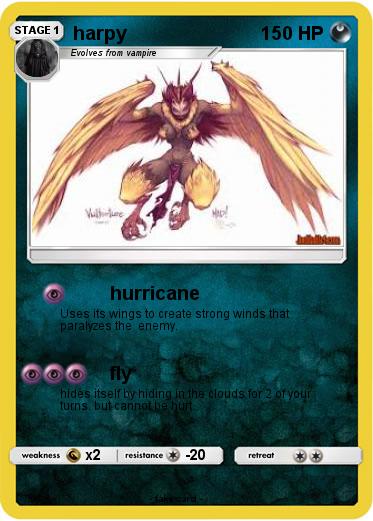 Pokémon harpy 24 24 - hurricane - My Pokemon Card