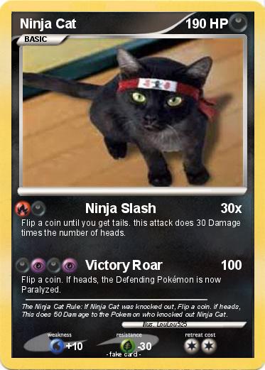 Pokémon Ninja Cat 177 177 - Ninja Slash - My Pokemon Card