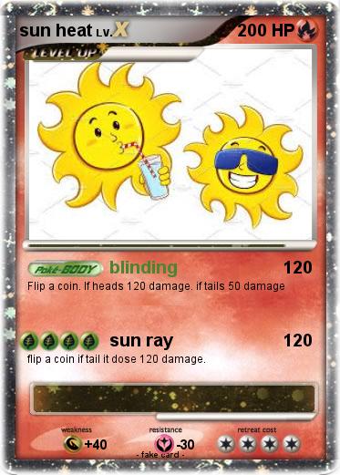 Pokémon sun heat - blinding - My Pokemon Card