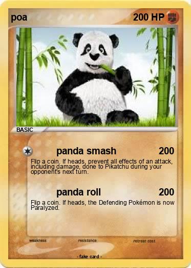 Pokémon poa - panda smash - My Pokemon Card