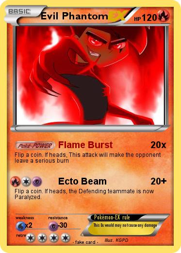 Pokémon Evil Phantom - Flame Burst - My Pokemon Card