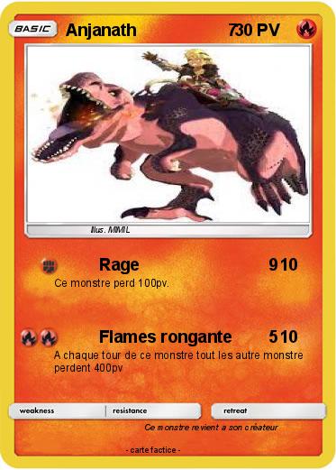 Pokémon Anjanath 7 7 - Rage 9 - Ma carte Pokémon