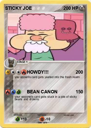 Pokémon STICKY JOE 13 13 - HOWDY!!! - My Pokemon Card