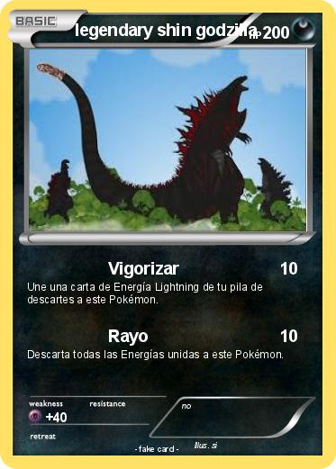 Pokémon legendary shin godzilla - Vigorizar - Mi carta pokémon
