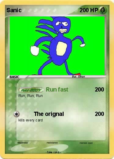 Pokémon Sanic 855 855 - Run fast - My Pokemon Card