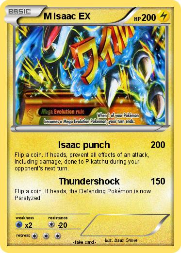 Pokémon M Isaac EX - Isaac punch - My Pokemon Card