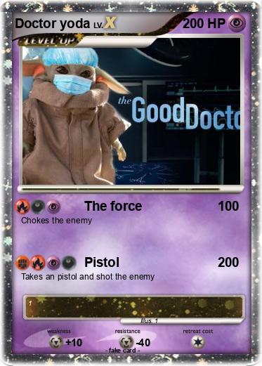 Pokémon Doctor yoda - The force - My Pokemon Card