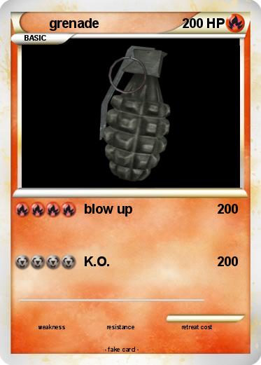 Pokémon grenade 51 51 - blow up - My Pokemon Card