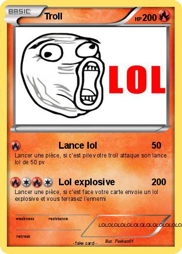 Pokémon Troll 4203 4203 - Lance lol - My Pokemon Card