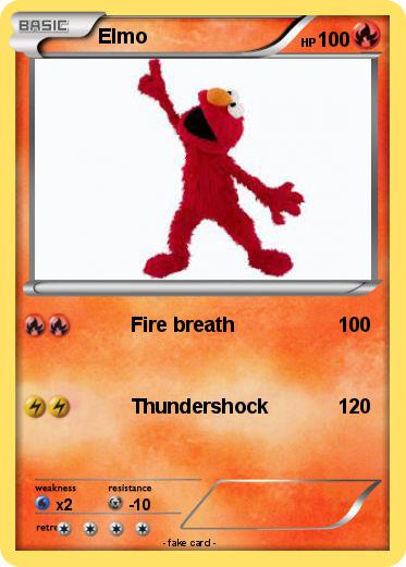 Pokémon Elmo 857 857 - Fire breath - My Pokemon Card