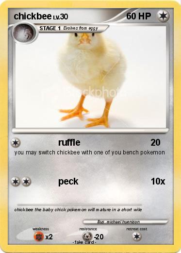 Pokémon chickbee - ruffle - My Pokemon Card