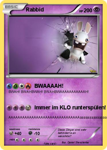 Pokémon Rabbid 103 103 - BWAAAAH! - My Pokemon Card