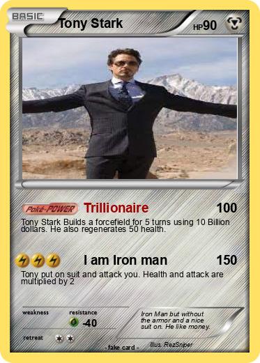 Pokémon Tony Stark 123 123 - Trillionaire - My Pokemon Card