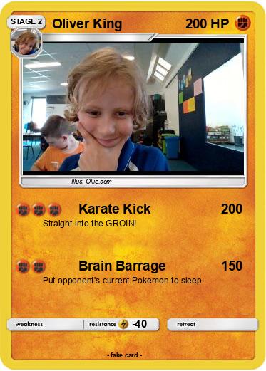 Pokémon Oliver King - Karate Kick - My Pokemon Card