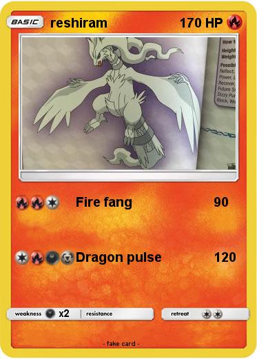 Pokémon Reshiram 6798 6798 - Fire fang - My Pokemon Card