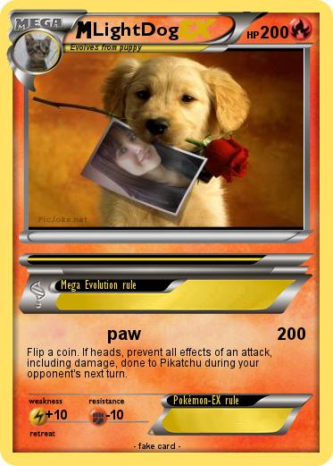 Pokémon Dog ruff - paw - My Pokemon Card