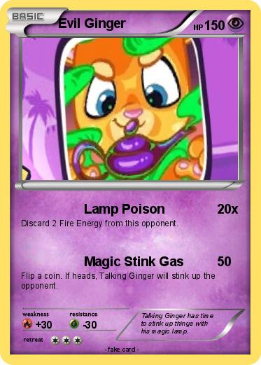 Pokémon Evil Ginger - Lamp Poison - My Pokemon Card