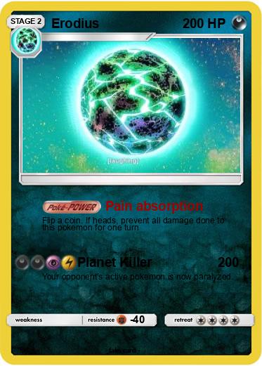 Pokémon Erodius - Pain absorption - My Pokemon Card
