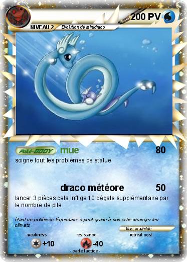 Pokémon 1 6882 6882 - mue - Ma carte Pokémon