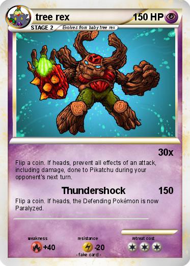 Pokémon tree rex 335 335 - Thundershock - My Pokemon Card