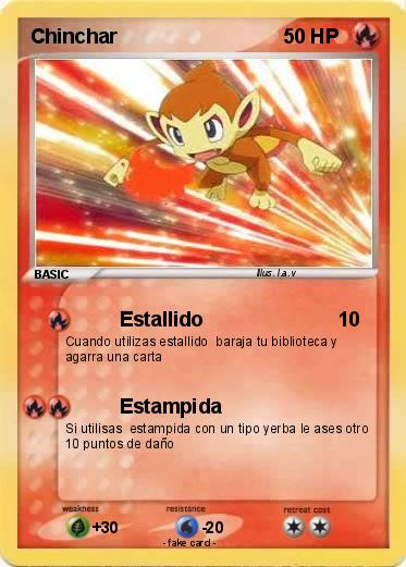 Pokémon Chinchar 5 5 - Estallido - My Pokemon Card