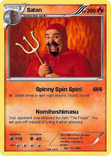 Pokémon Satan 252 252 - Spinny Spin Spin! 666 - My Pokemon Card