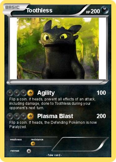 Pokémon Toothless 747 747 - Agility - My Pokemon Card