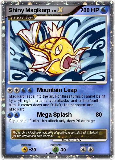 Pokémon Shiny Magikarp 46 46 - Mountain Leap - My Pokemon Card