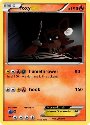 Pokémon foxy 2295 2295 - flamethrower - My Pokemon Card