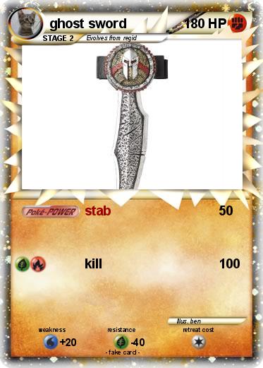 Pokémon ghost sword - stab - My Pokemon Card