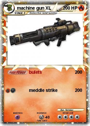 Pokémon machine gun XL - bulets - My Pokemon Card