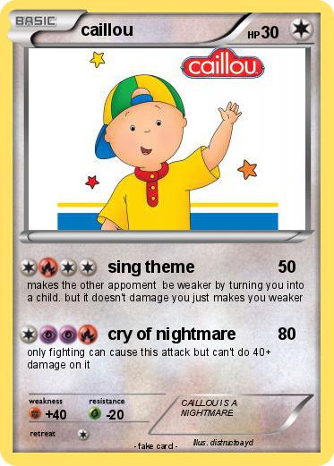 Pokémon caillou 133 133 - sing theme - My Pokemon Card