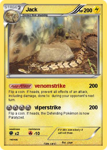 Pokémon Jack 1867 1867 - venomstrike - My Pokemon Card