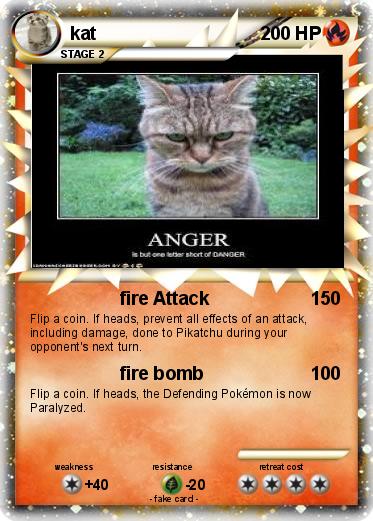 Pokémon kat 160 160 - fire Attack - My Pokemon Card