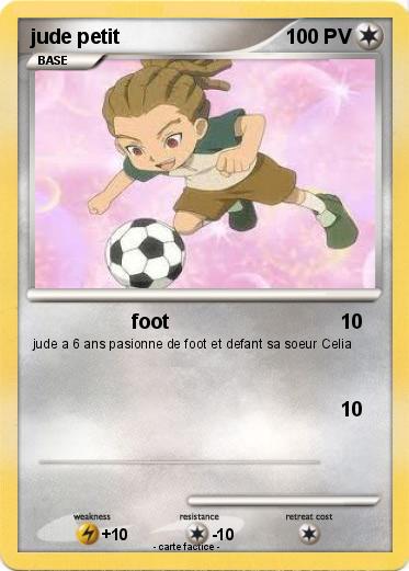 Pokémon jude petit 1 1 - foot - Ma carte Pokémon