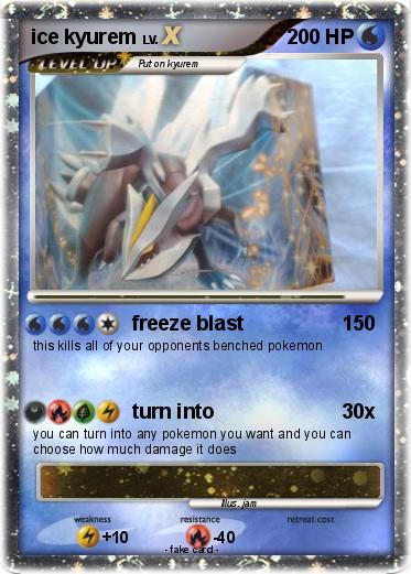 Pokémon ice kyurem 1 1 - freeze blast - My Pokemon Card