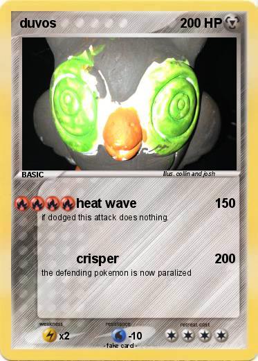 Pokémon duvos - heat wave - My Pokemon Card