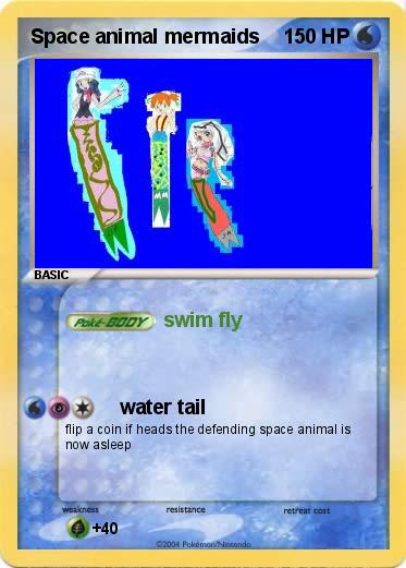 Pokémon Space animal mermaids - swim fly - My Pokemon Card