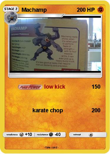 Pokémon Machamp 554 554 - low kick - My Pokemon Card
